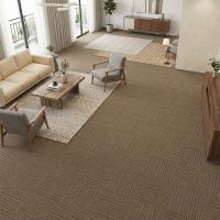 Quality Warm Taupe Self Stick Carpet Tiles 5mm Pile Peel Stick Carpet Tiles for sale