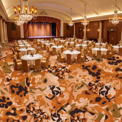 China Antibacterial Modern Wall To Wall Carpet Warm Orange Office Carpet Tiles for sale