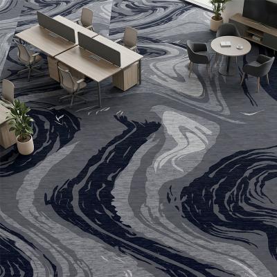 China Swirl Pattern Wall To Wall Carpet Eco Friendly School Library Anti Fouling for sale