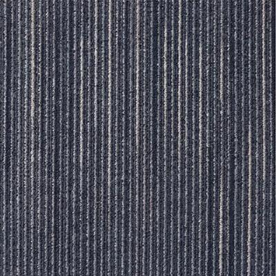 China Multi Stripe PP Carpet Tile 100x100 Industrial Carpet Squares Fireproof for sale