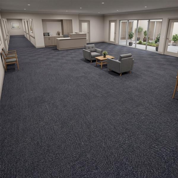 Quality Textured Sound Absorbing Carpet Tiles Anti Static Commercial Office Carpet Tiles for sale