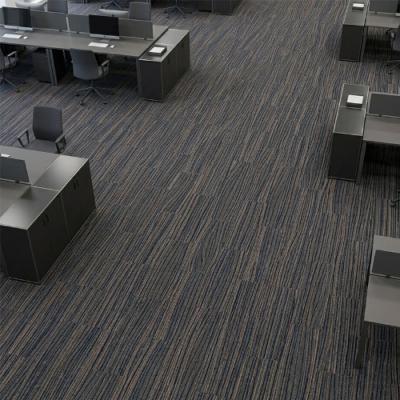 China Charcoal Grey Modular Carpet Tiles 100% Polypropylene Custom Printed Carpet Tiles for sale