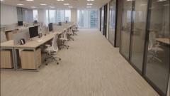 Soft Sky Blue Carpet Tiles Easy Clean & Fireproof