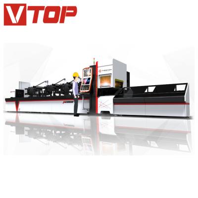China Automatic Bundle Loader Fiber Laser Tube / Pipe Cutting Machine for sale