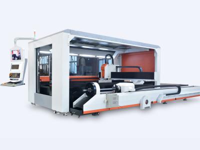 China Hot Sale Full Closed Exchange Table Fiber Laser Sheet&Tube Cutting Machine Price for sale