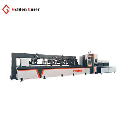 China Stainless Steel pipe/tube cnc fiber laser cutting and punching machine for round/square for sale