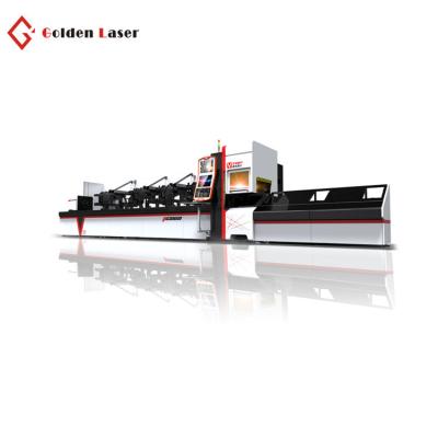 China Golden Laser CNC Fiber Tube Laser High Power 2000w Metal Tube Laser Cutting Machine for Sale for sale
