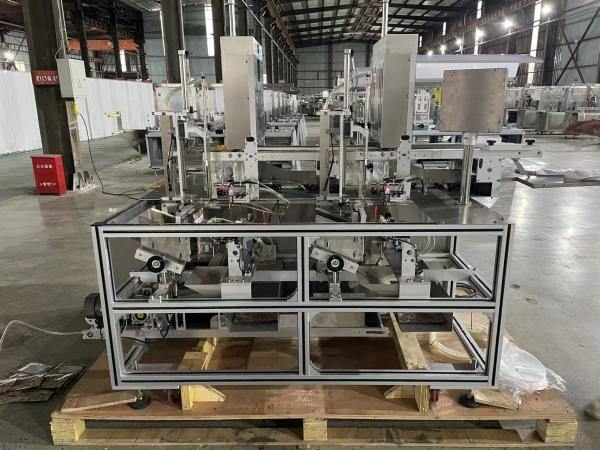 1.2KW Facial Mask Cutting Folding Packing Machine 0.6MPA Automatic Nonwoven