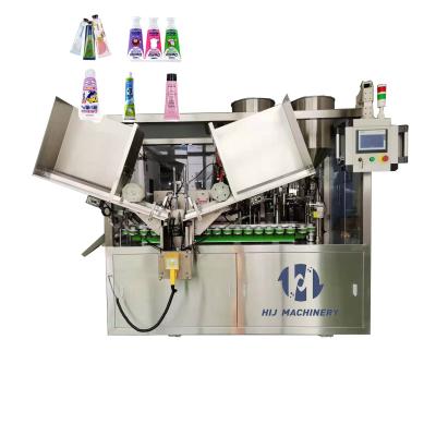 China Goedkope automatische gelamineerde buismachine/tandpasta-buisvulmachine-verzegelmachine/cosmetische crèmebuisvulmachine Te koop