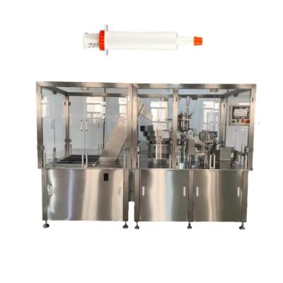 China Plunger Type Automatic Plastic Syringe Gel Filling and Capping Machine for sale