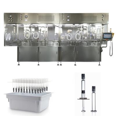 China Automatic Pre-Filled Syringe Filling Luer Lock Capping Machine Glass Syringe Gel Filling & Plugging Machine for sale