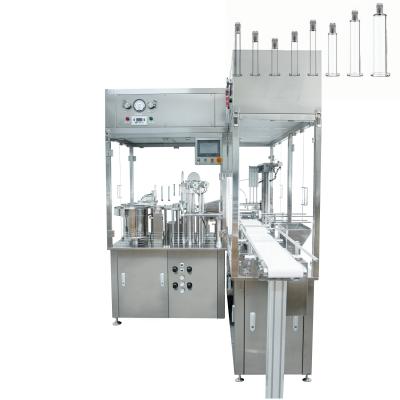 China Fully Automatic Collagen Hyaluronic Acid Water Light Needle Pre-Filled Glass Syringe Vacuum Filling and Stoppering Machine for sale