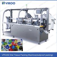 China Single Alcohol Wet Tissue Packaging Machine PLC Control 100-180 Bags/Min 220V for sale