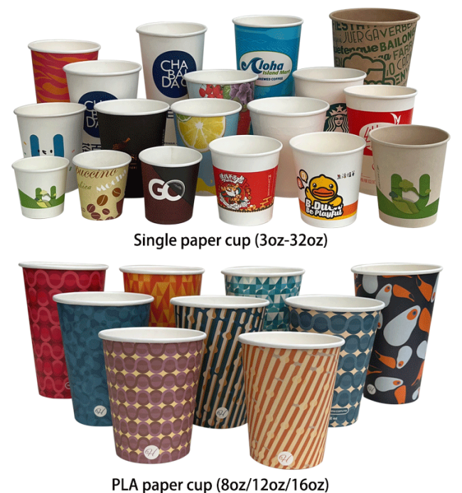 Ripple wall paper cup design