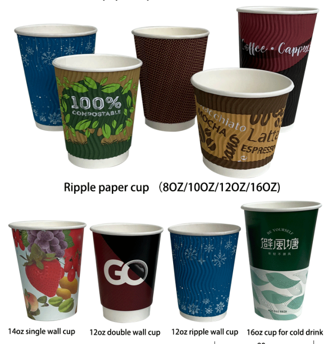 Paper cup printing options