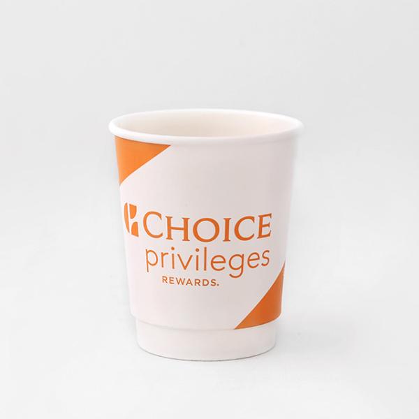 Quality Logo Printed Double Wall Hot Cups OEM Plastic Free Coated Paper Cold Drink Cups for sale