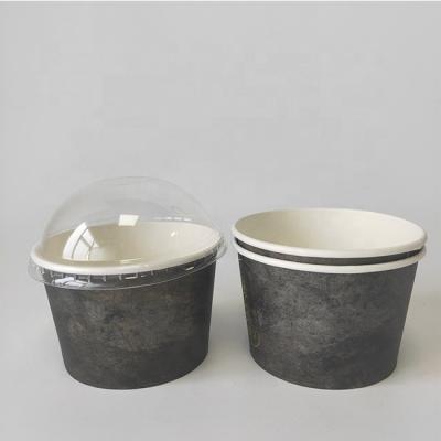 Cina Boccone di carta per bevande calde in contenitore da 500 ml da portare via con coperchio a cupola in vendita