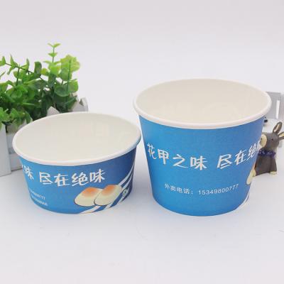 China Cold Food Salad Eco Paper Bowls Kraft Bowl 750ml Custom Logo for sale