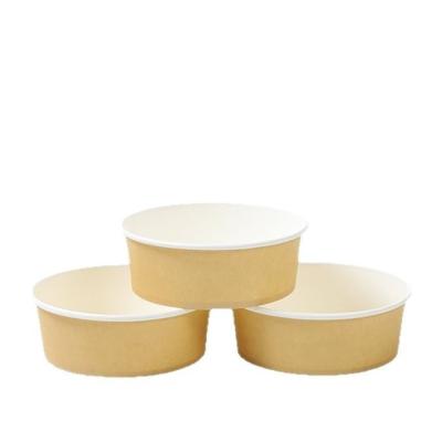 Cina Logo Personalizzato Bowl di Carta Stampata 650ml Forma Unico Biodegradabile PLA Rivestito in vendita