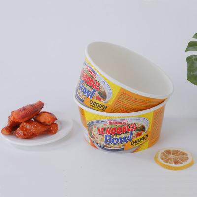 Cina Biodegradabili scodelle di carta pesante usa e getta 750 ml di PLA rivestito per il cibo caldo da portare in vendita