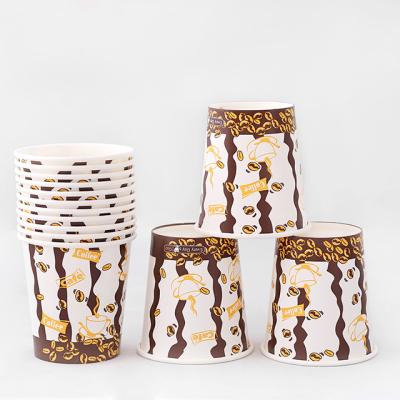 Cina Tazza di carta monouso a parete singola con logo personalizzato da 4oz a 32oz con coperchio in vendita