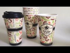 Eco-vriendelijk PLA Biodegradable Single Paper Cup 20oz 600ml kan worden aangepast