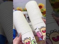 230 ml 8,5 oz de papel de pared de una sola taza de papel PE recubierto de una sola vez
