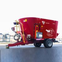 Quality 21 m³ Vertical TMR Feed Mixer with NM400 Steel Body and Dual-Auger System for for sale