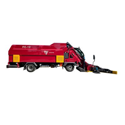 China UHAND 12 m3 Capacity Automated Feed Collection Vehicle with Precise Weighing ±2kg and Dual-Function Collection & Re-spreading for Dairy & Cattle Farms for sale
