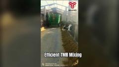 Trailed TMR Mixer - Pro Series - Twin Auger - 16 (Working)