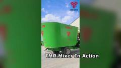 Trailed TMR Mixer - Pro Series - Twin Auger - 25 (Working)