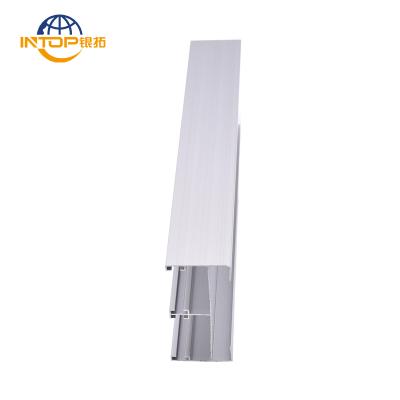 China Sand Blasting Silver Aluminium Window Profile 6063 T5 Cutting Service Available for sale