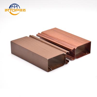 China Thermal Break Transfer Wood Grain Aluminum Window Profiles for Casement system for sale