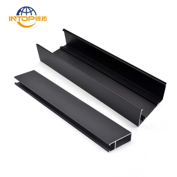 Quality 0.8mm~2.0mm Black Anodized Aluminum Extrusion 6063 T5 Aluminum Extrusion for sale