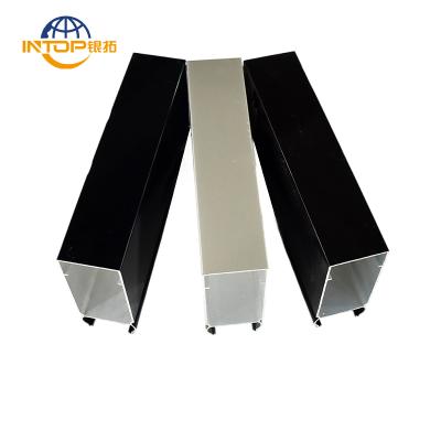 China Bronze Anodized Window Profile 6063-T5 for Wardrobes Flat Shape for sale