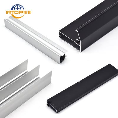 China Decorative Texture Door Aluminium Profile Powder Coating Surface for sale