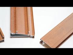 High quality wood grain color aluminum profiles