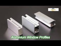 glossy anodizing black silver window aluminium profile - drilling punching