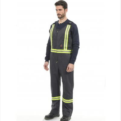 Cina in generale della busbana francese di 210-350gsm 9 CAL Flame Retardant Coverall Workwear franco con nastro adesivo riflettente in vendita
