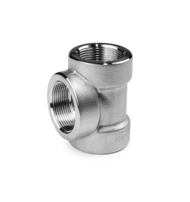 China 304 316 Grade Stainless Steel Threaded Pipe Fittings with High Corrosion Resistance and Silicone Sol Lost Wax Casting for sale