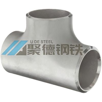 China High Corrosion Resistance ASTM A182 316L Stainless Steel Tee Pipe Fittings for Pipeline Connections for sale