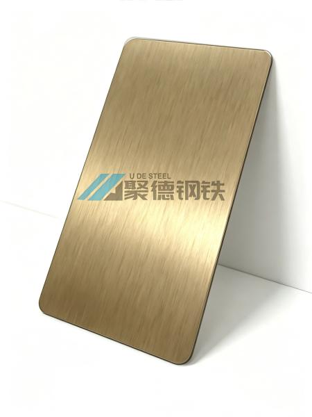 Quality MT-023 Coloured Clad Hairline Finish Stainless Steel Sheet with High Corrosion Resistance for Cost-Effective Manganese Series Applications for sale