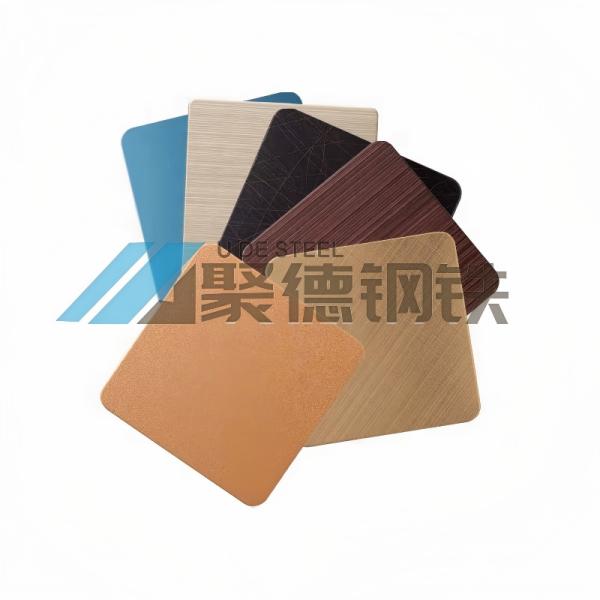 Quality 304 316L Decorative Stainless Steel Sheet with High Corrosion Resistance and Customized Color Brushed Finish for sale