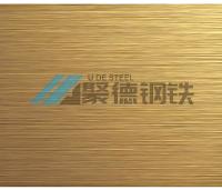 Quality SS304 Brushed Champagne Gold Colored Stainless Steel Sheet with High Corrosion for sale