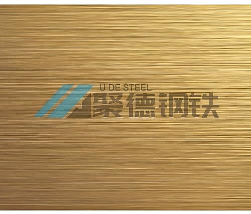 Quality SS304 Brushed Champagne Gold Colored Stainless Steel Sheet with High Corrosion Resistance for Decorative Applications for sale