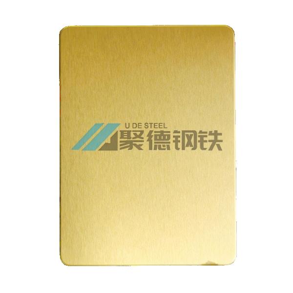 Quality Gold Color Stainless Steel Sheet with High Corrosion Resistance and Customized Size for Decorative Applications for sale