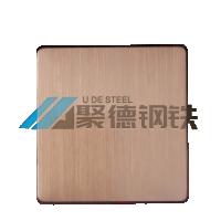 Quality 304 316 Stainless Steel Plate with Brushed Finish and Vacuum Titanium Plating for sale