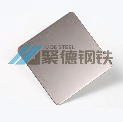 China Rose Gold Sandblasted Matte Stainless Steel Sheet with High Corrosion Resistance for Architectural Cladding for sale