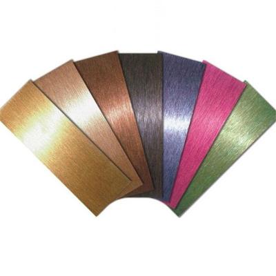 China Aisi 3mm SS 304 316L Decorative Colored Stainless Steel Sheet Brushed Stainless Steel Plate for sale