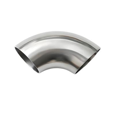 China High-Pressure 304 316 90° Short Radius Elbow Stainless Steel Pipe Fittings Food Grade Welding Seamless For Commercial for sale